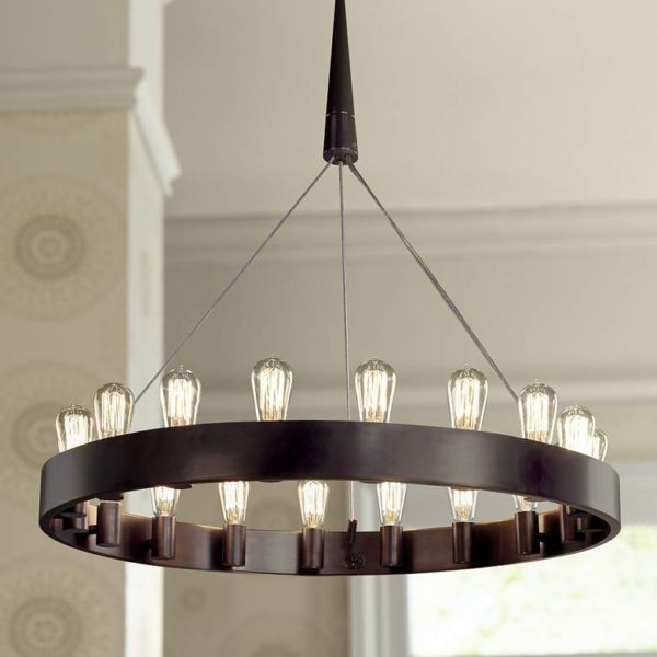 Top 10 Farmhouse Chandelier Roundup - Aladdin Light Lift